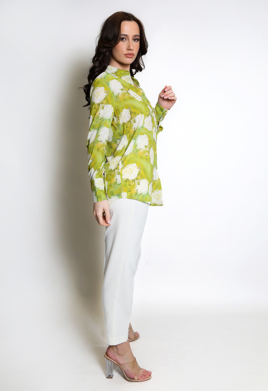 Rose Print Blouse - Buy Fashion Wholesale in The UK