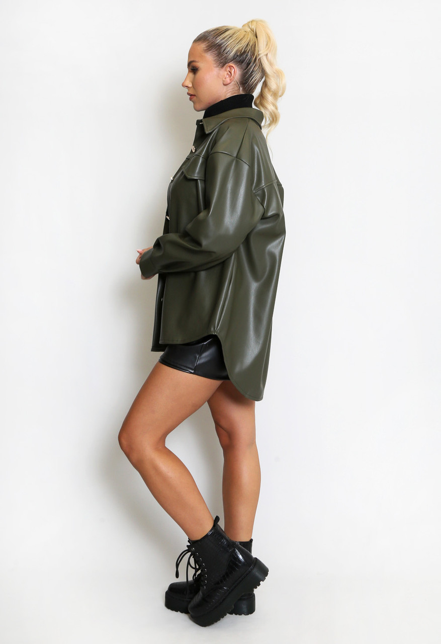 PU Shacket - Buy Fashion Wholesale in The UK