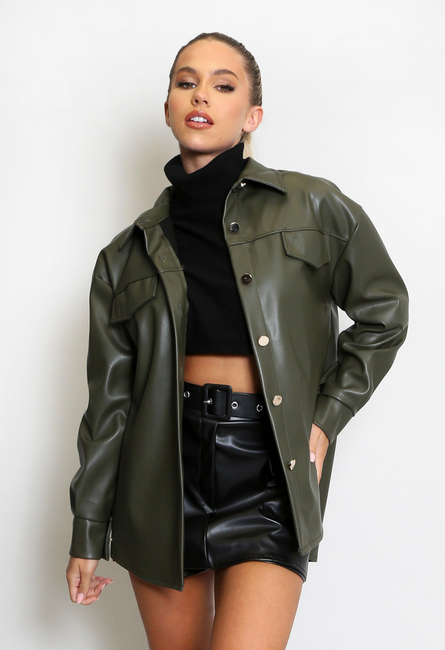 PU Shacket - Buy Fashion Wholesale in The UK