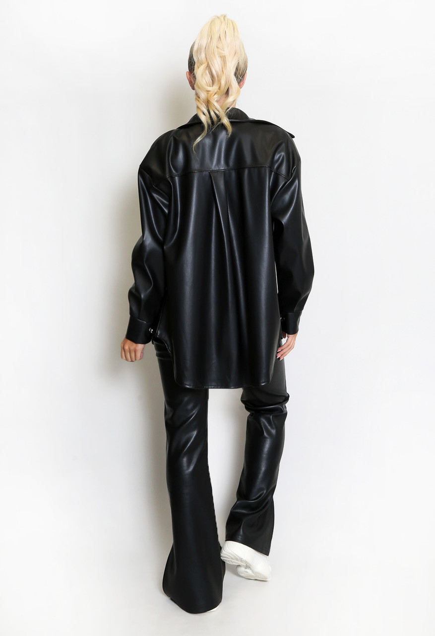 PU Shacket - Buy Fashion Wholesale in The UK