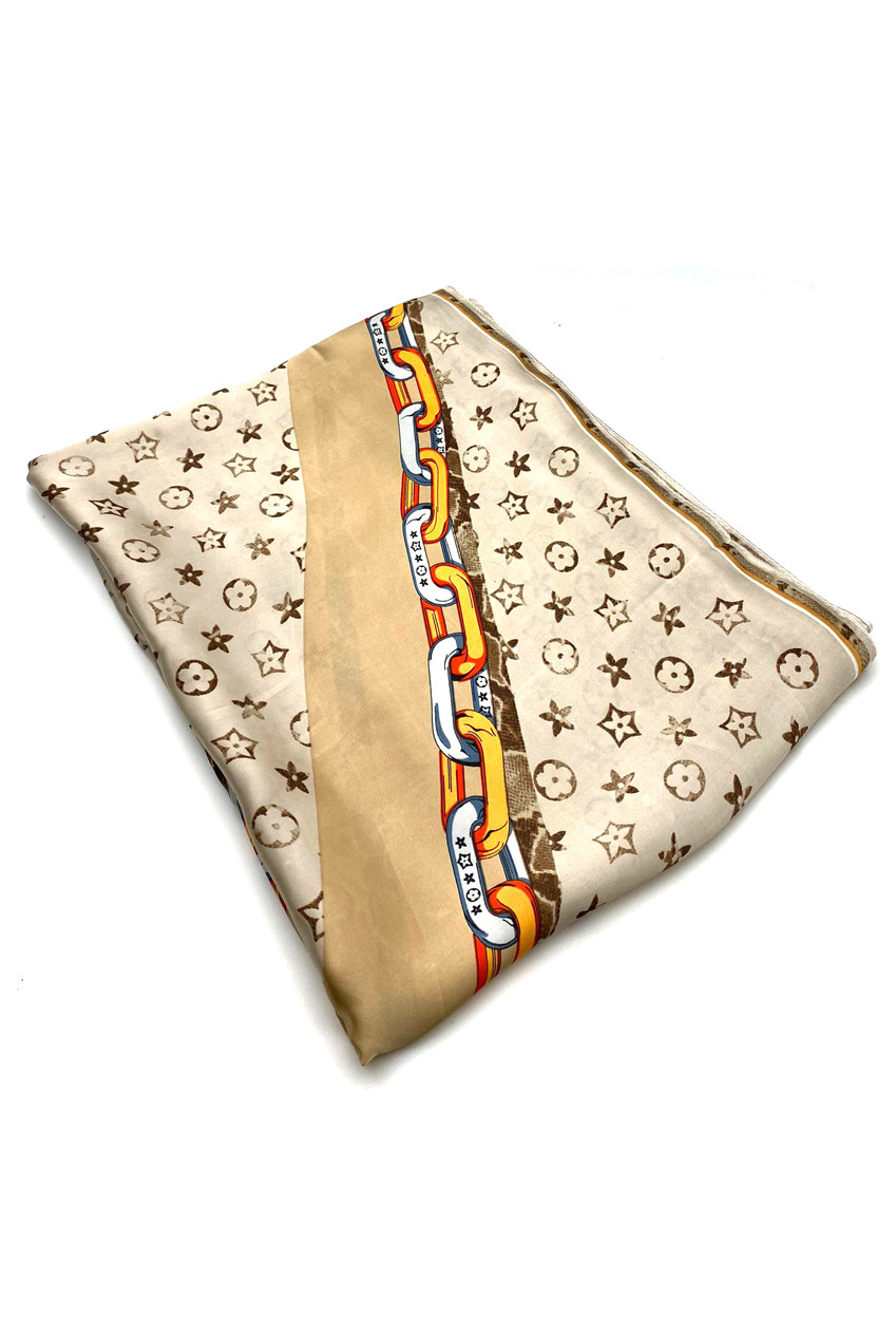 Monogram and Chain Print Scarf - Buy Fashion Wholesale in The UK