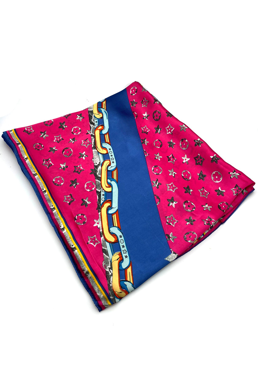 Monogram and Chain Print Scarf - Buy Fashion Wholesale in The UK