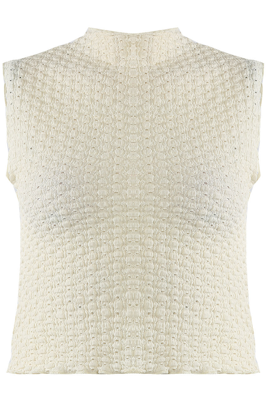 Textured High Neck Crop Tops - Buy Fashion Wholesale in The UK