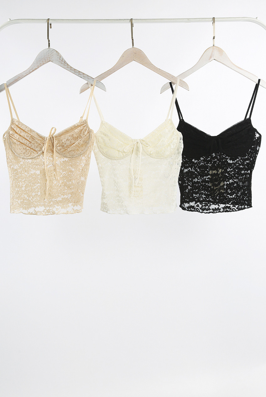 Floral Lace Pleated Crop Tops - Buy Fashion Wholesale in The UK