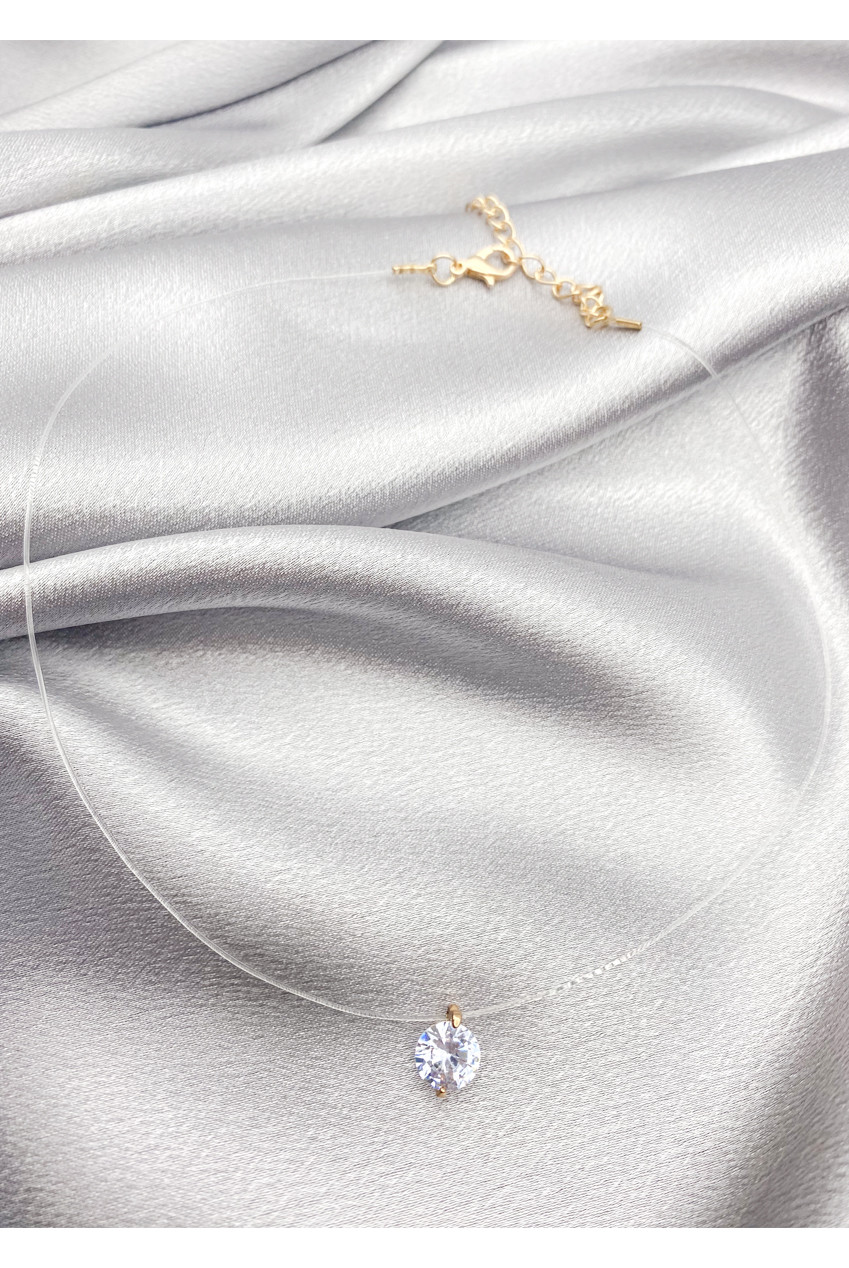 Clear Perspex Necklace With Pendant - Buy Fashion Wholesale in The UK