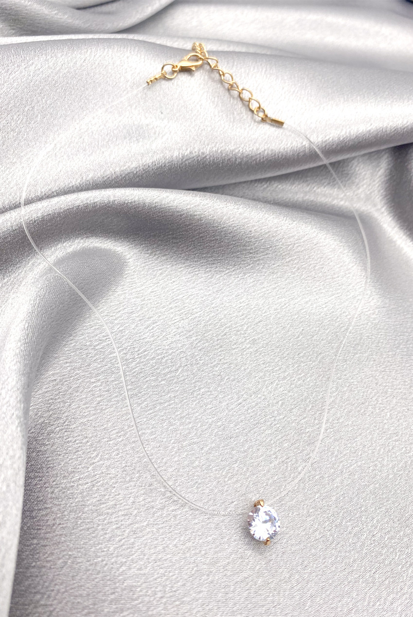Clear Perspex Necklace With Pendant - Buy Fashion Wholesale in The UK