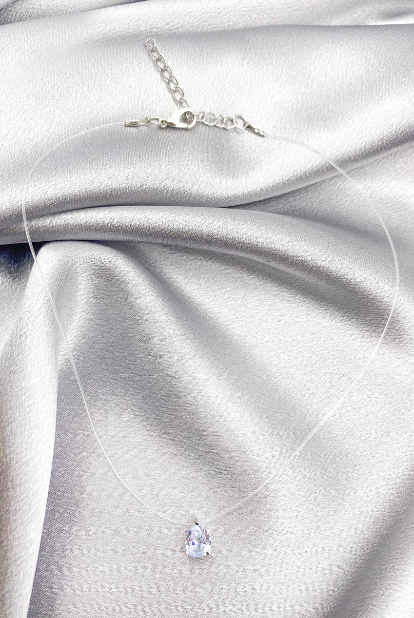 Clear Perspex Necklace With Pendant - Buy Fashion Wholesale in The UK