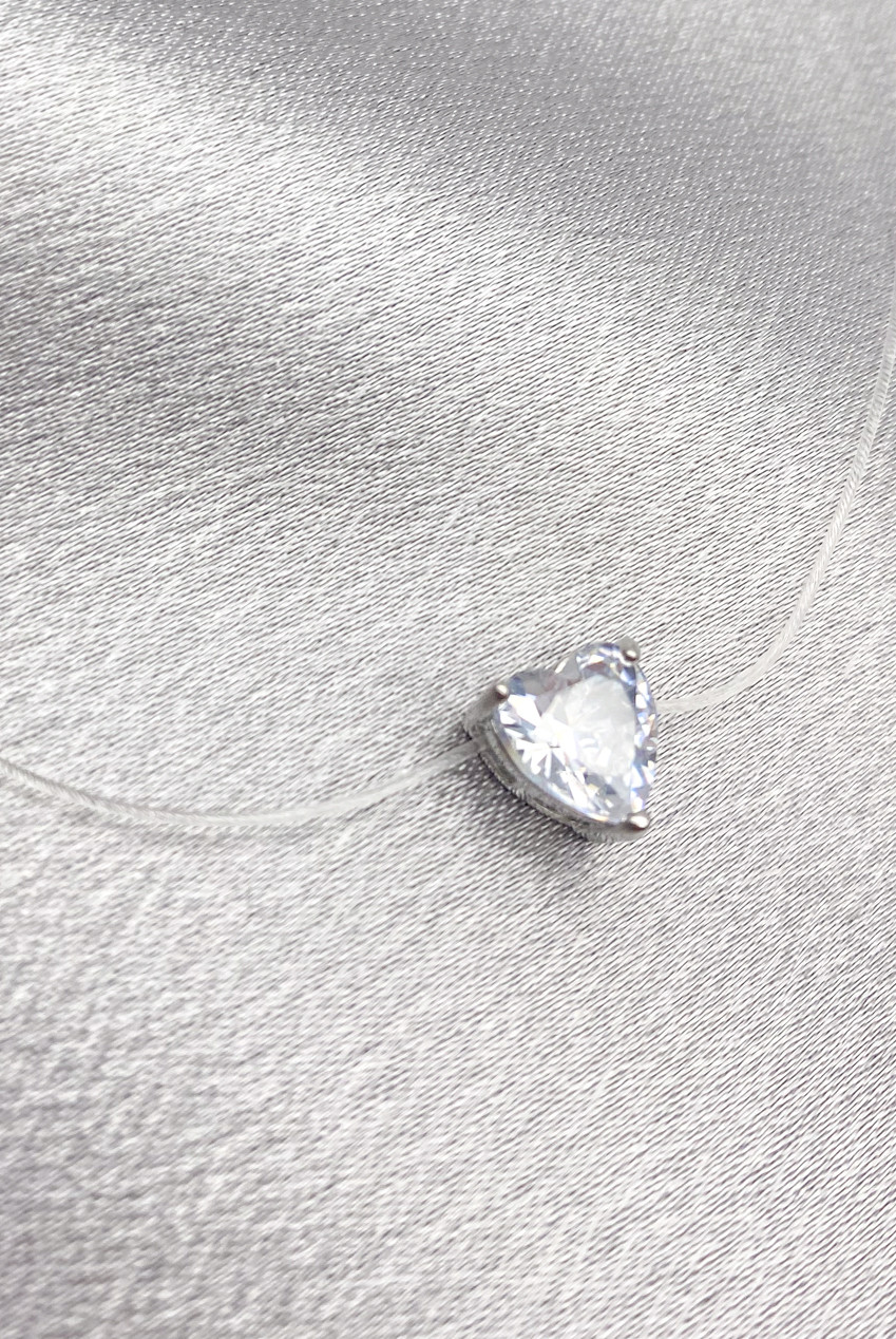 Clear Perspex Necklace With Pendant - Buy Fashion Wholesale in The UK