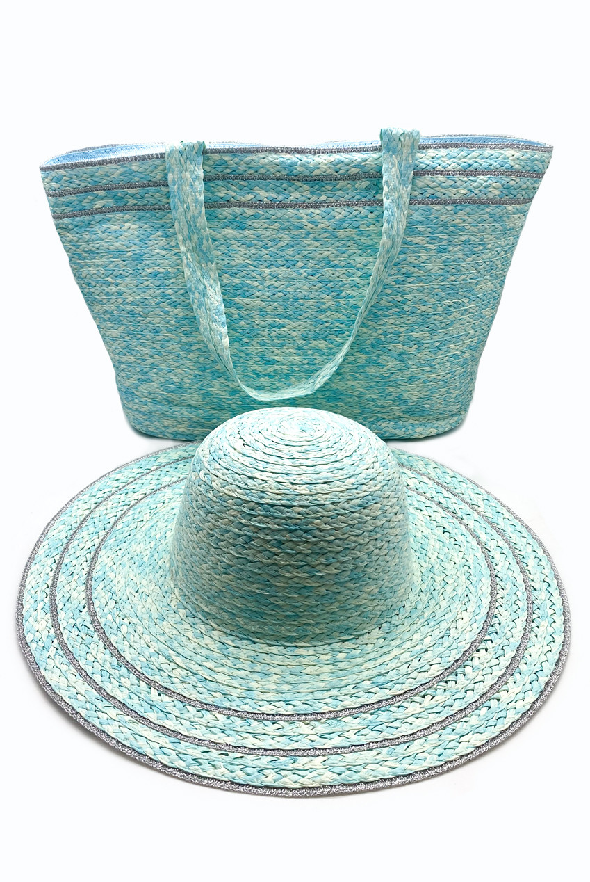 Woven Tote Bag With Metallic Edging- Buy Fashion Wholesale in The UK