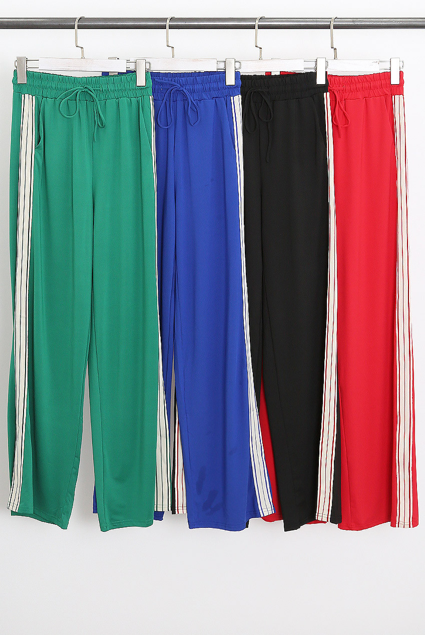 Side Stripe Panelled Wide Leg Trouser - Buy Fashion Wholesale in The UK