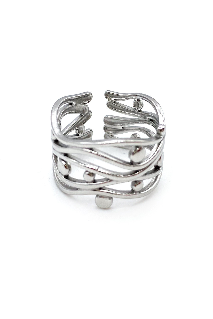 Cut Out Chunky Stainless Steel Adjustable Ring - Buy Fashion Wholesale ...