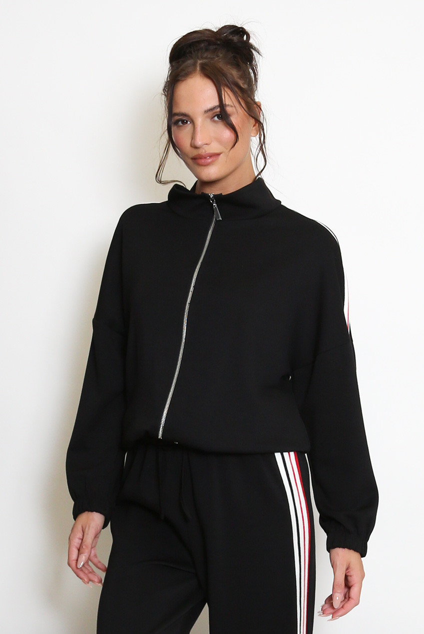 Sports Stripe Zip Through Track Top - Buy Fashion Wholesale in The UK