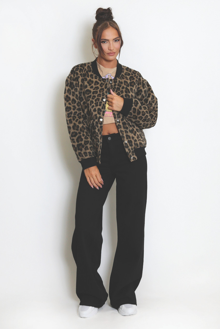 Leopard Bomber Jacket - Buy Fashion Wholesale in The UK
