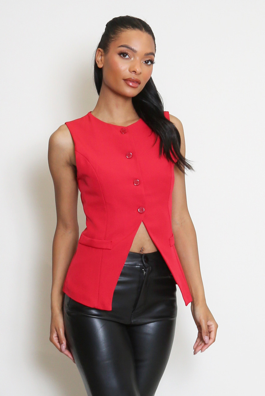 Tailored Split Front Waist Coat - Buy Fashion Wholesale in The UK