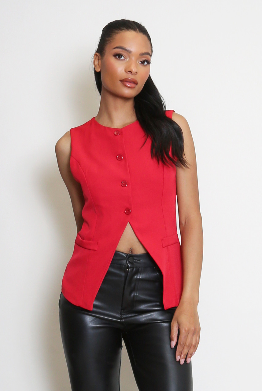Tailored Split Front Waist Coat - Buy Fashion Wholesale in The UK