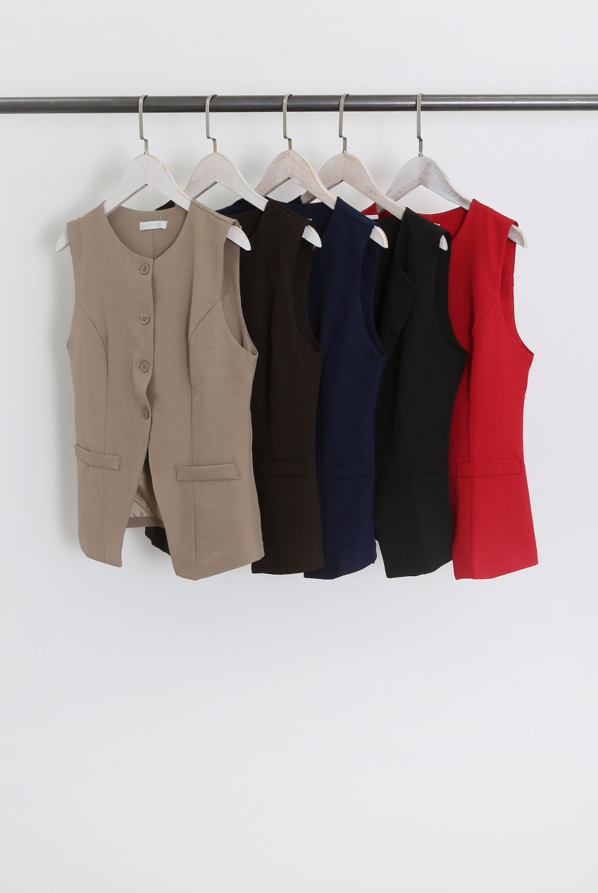 Tailored Split Front Waist Coat - Buy Fashion Wholesale in The UK