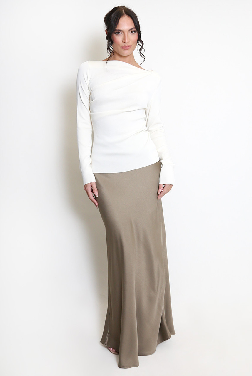 Fine Knit Side Ruched Jumper - Buy Fashion Wholesale in The UK