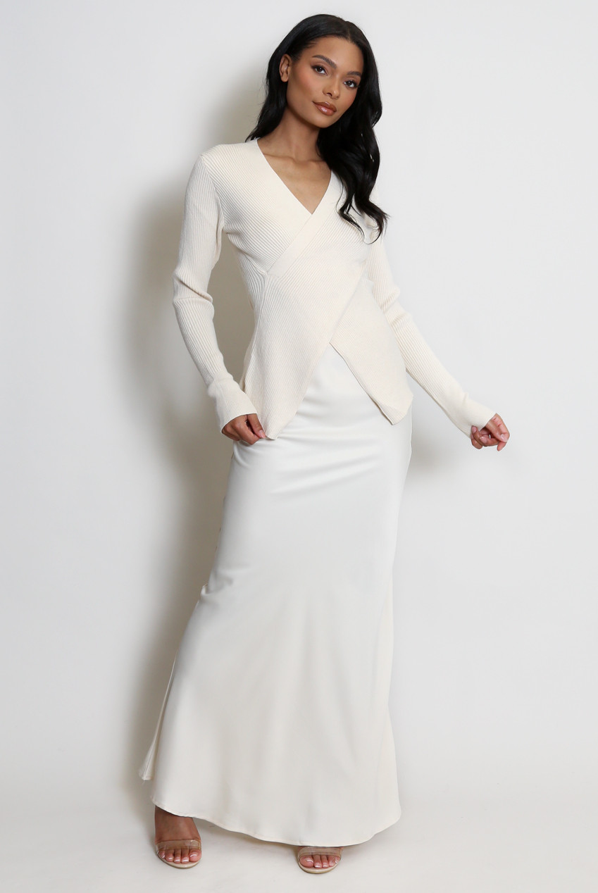 Fine Knit Crossover Jumper - Buy Fashion Wholesale in The UK