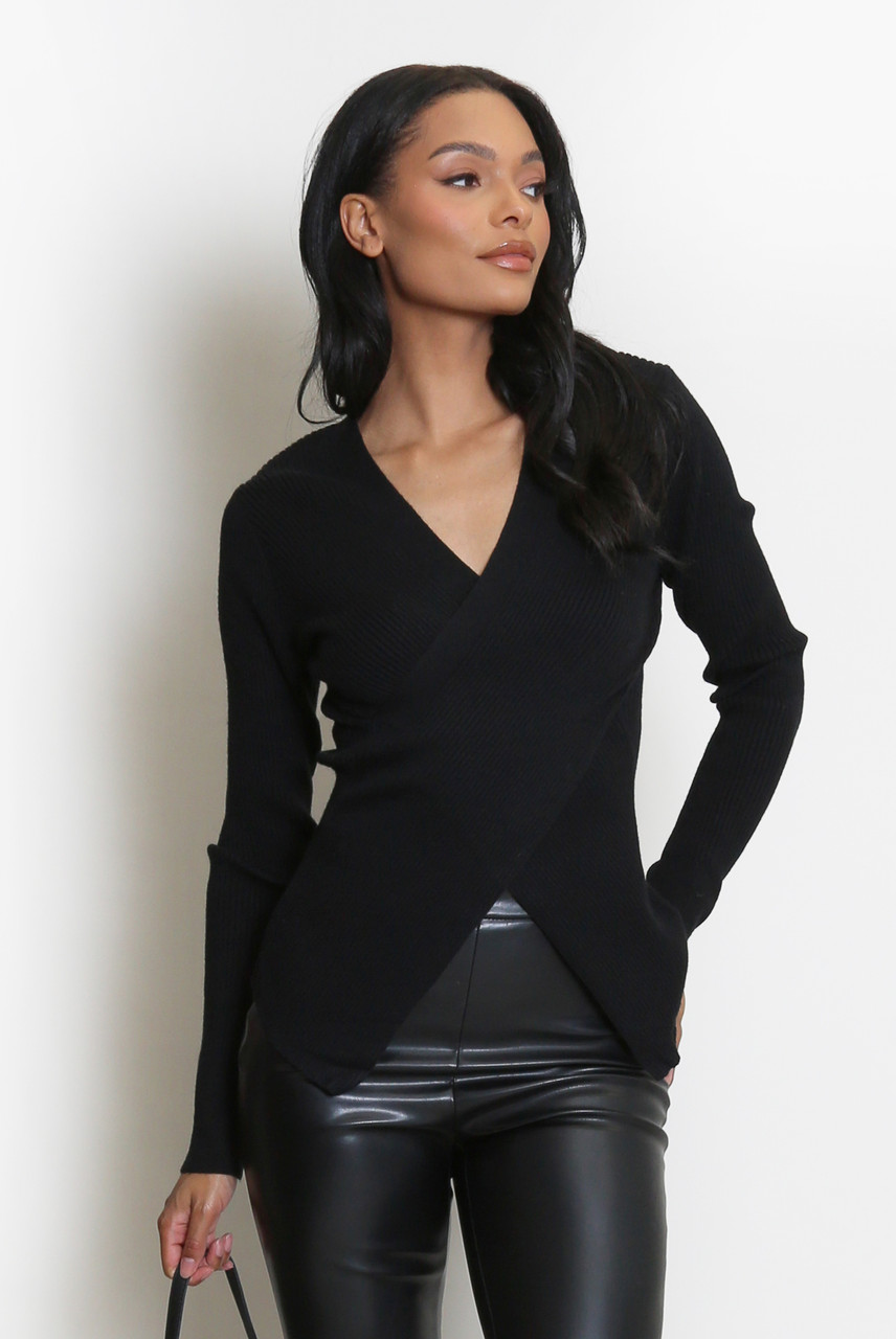 Fine Knit Crossover Jumper - Buy Fashion Wholesale in The UK