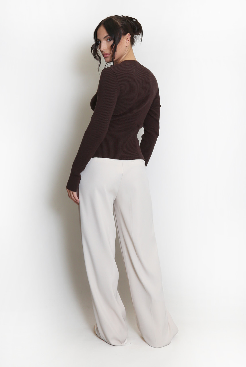 Fine Knit Crossover Jumper - Buy Fashion Wholesale in The UK
