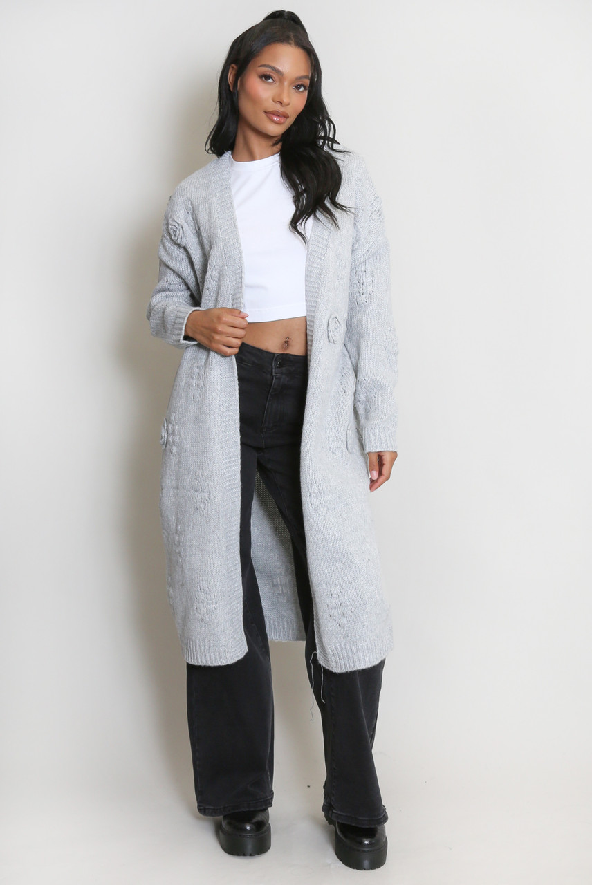 Chunky Knit Longline Cardigan - Buy Fashion Wholesale in The UK