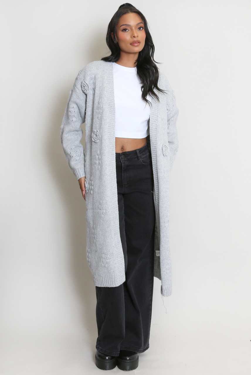 Chunky Knit Longline Cardigan - Buy Fashion Wholesale in The UK