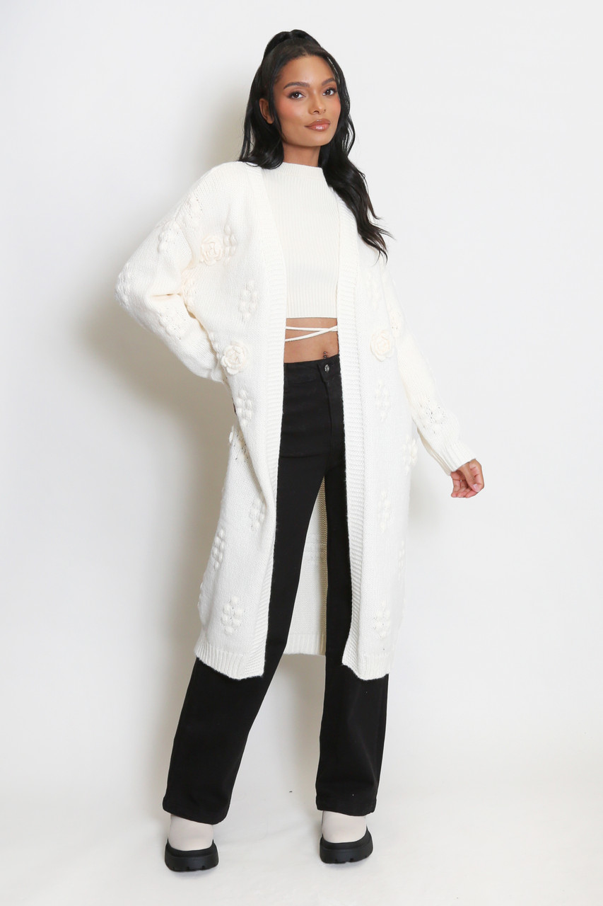 Chunky Knit Longline Cardigan - Buy Fashion Wholesale in The UK