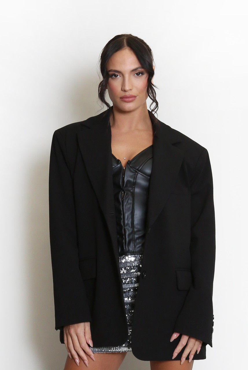Oversized Crossover Back Blazer - Buy Fashion Wholesale in The UK