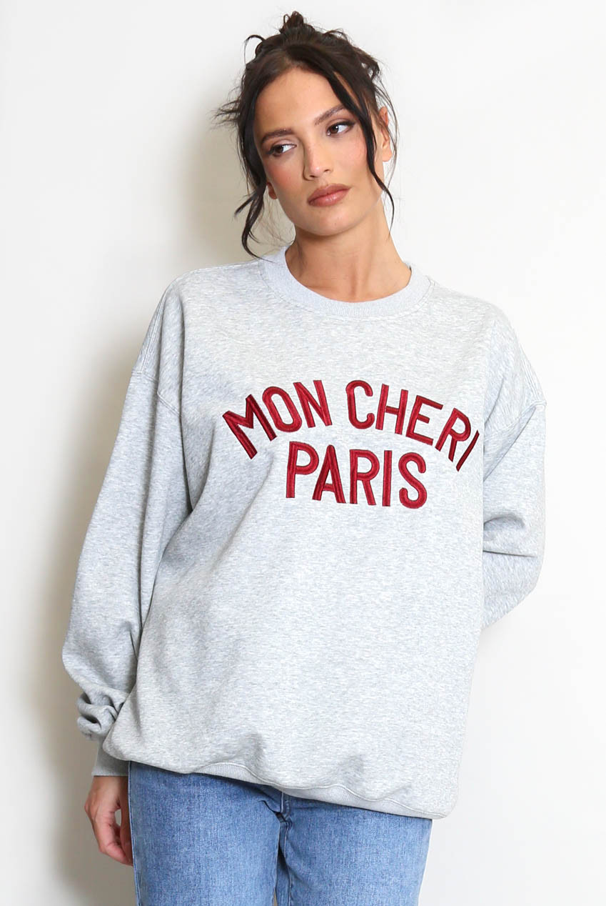 Mon Cheri Paris Embossed Sweatshirt - Buy Fashion Wholesale in The UK