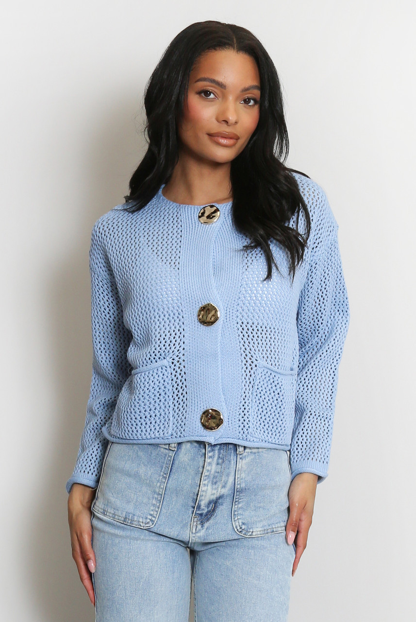 Oversized Button Cardigan - Buy Fashion Wholesale in The UK
