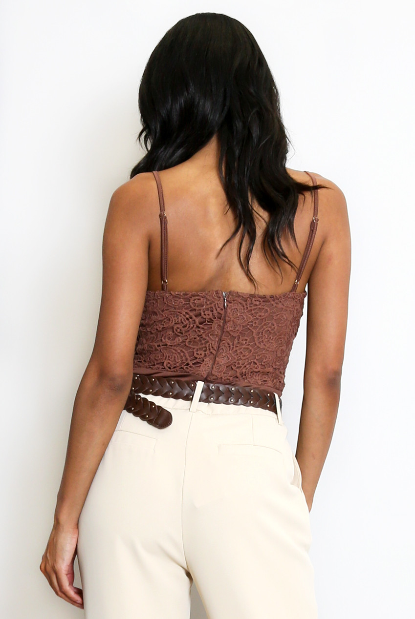 Lace Crochet Cami Bodysuit- Buy Fashion Wholesale in The UK
