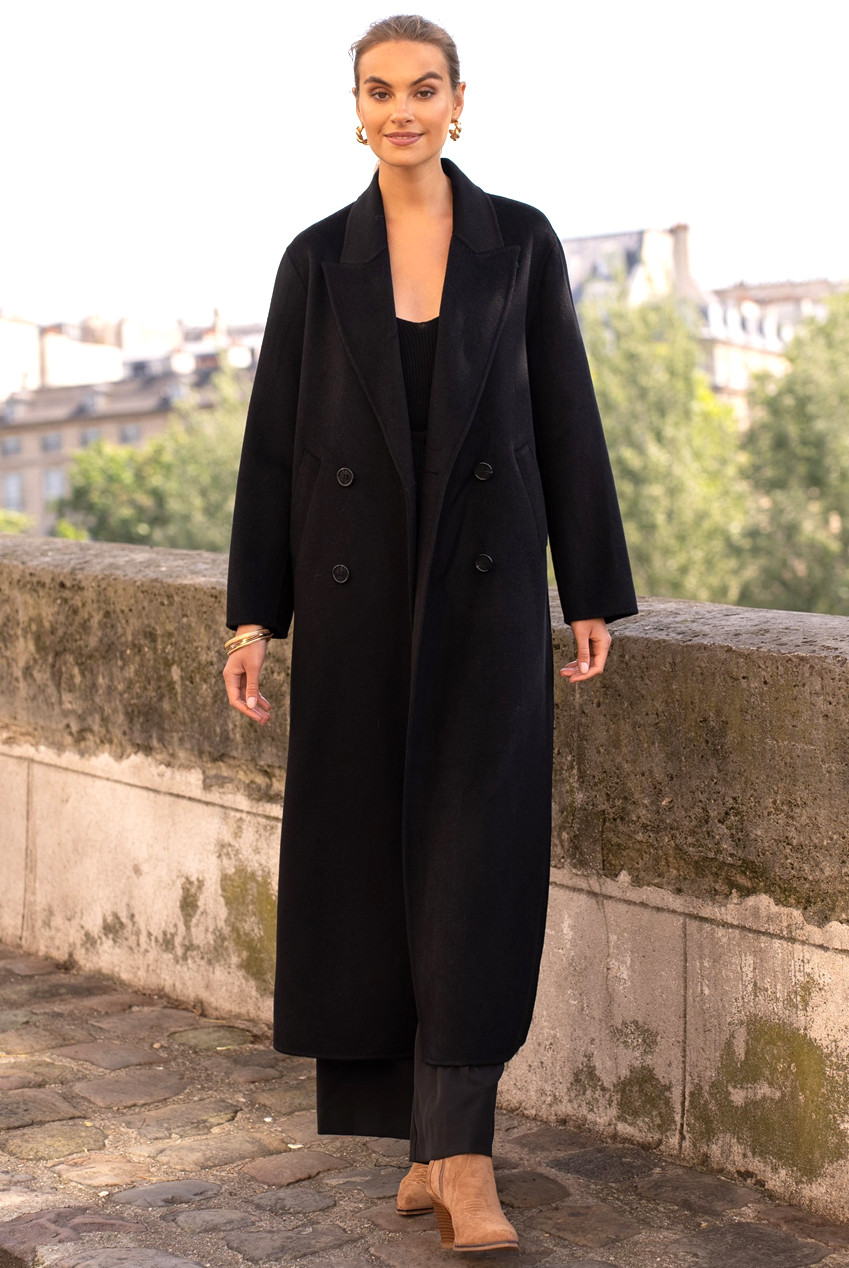 Longline Wool Blend Coat - Buy Fashion Wholesale in The UK
