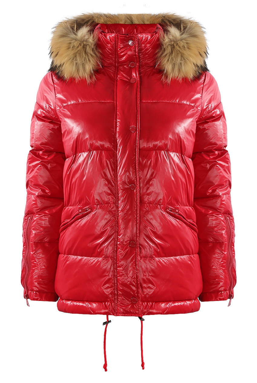 Shiny Natural Fur Hood Puffer Jacket - Buy Fashion Wholesale in The UK