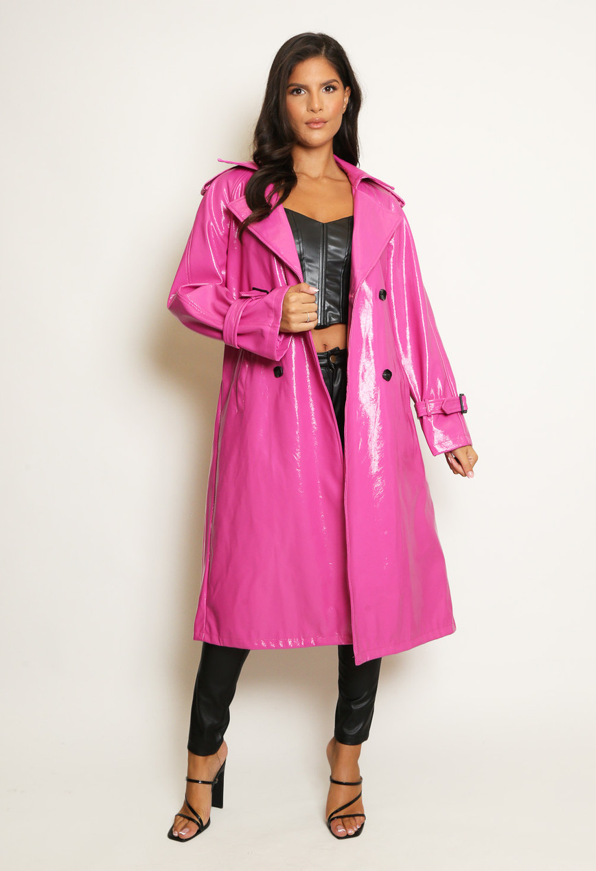 Vinyl Trench Coat - Buy Fashion Wholesale in The UK