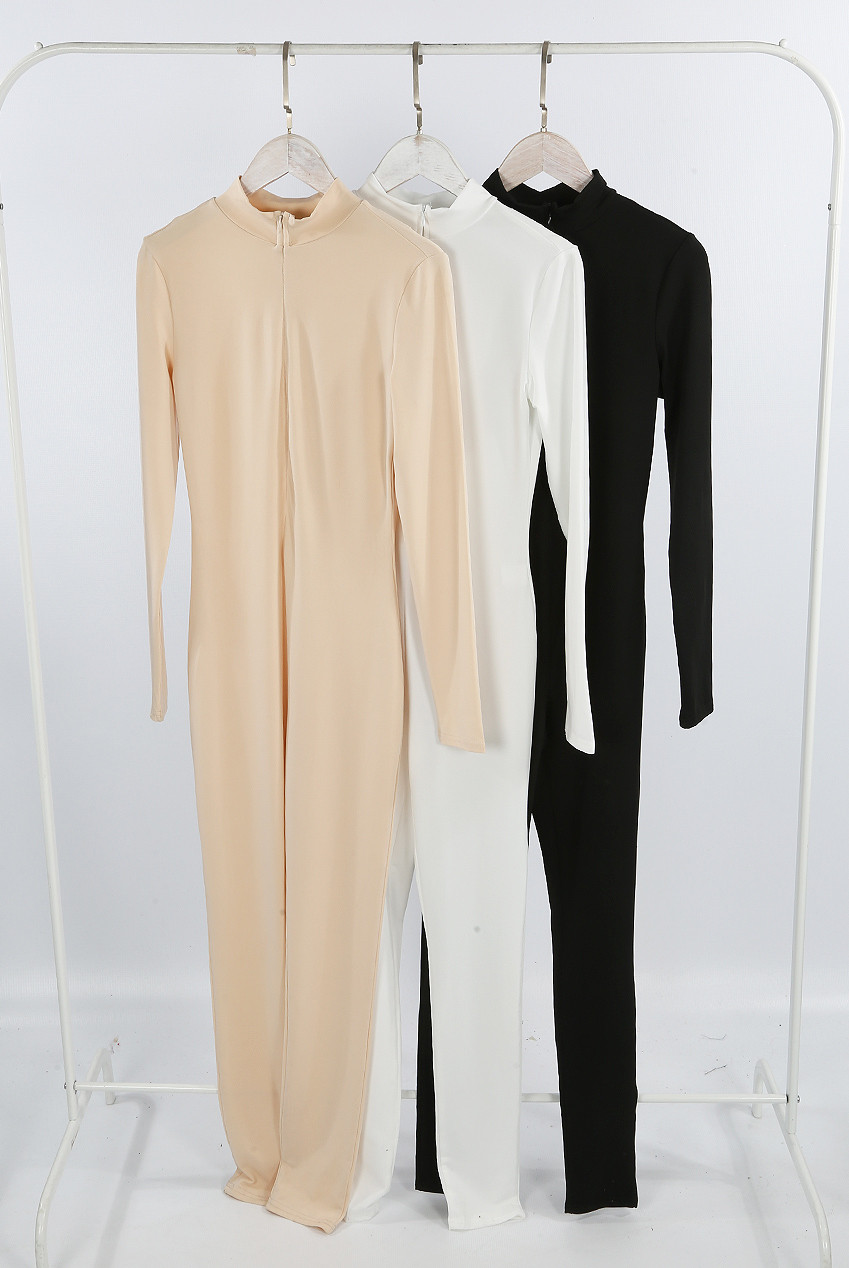 High Neck Zip Up Unitard - Buy Fashion Wholesale in The UK