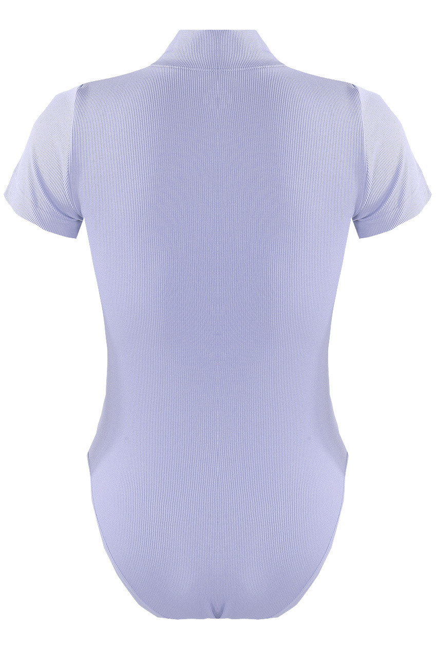 Zip Front Ribbed Bodysuit - Buy Fashion Wholesale in The UK