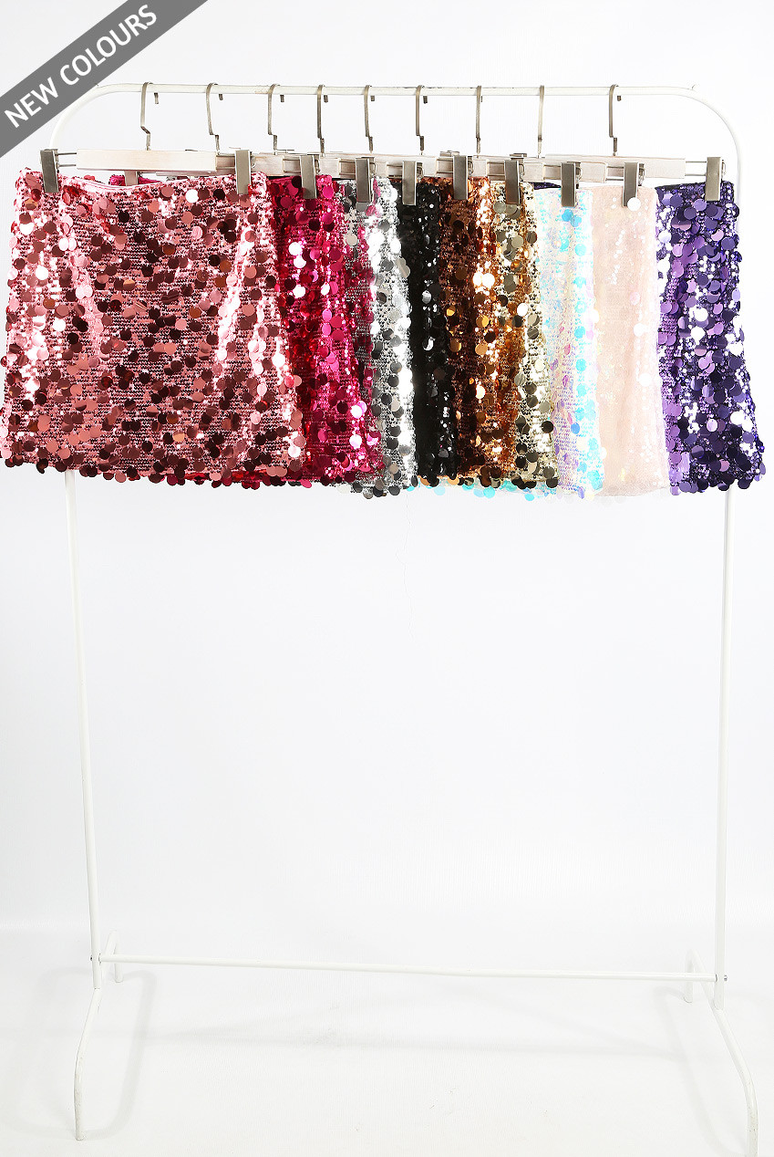 Disc Sequin Mini Skirt Buy Fashion Wholesale in The UK