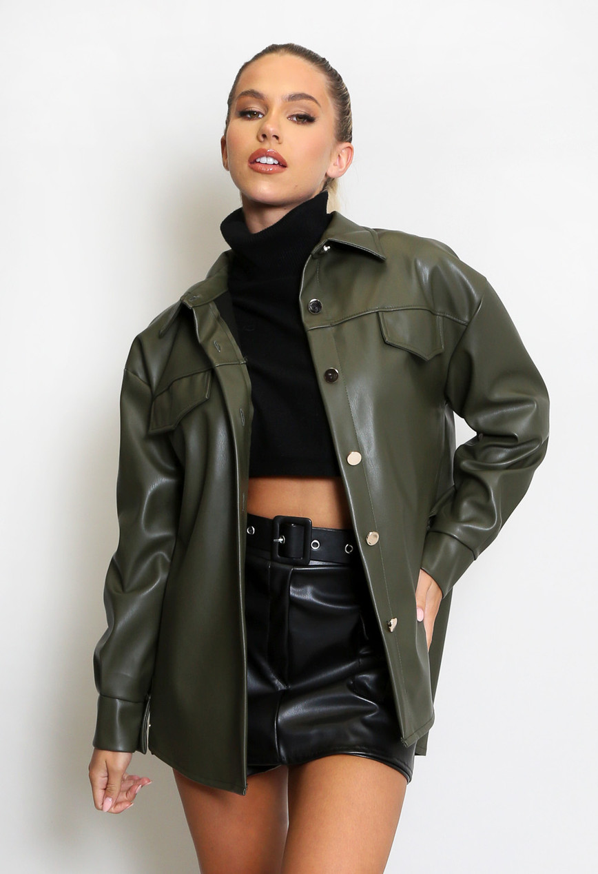 PU Shacket - Buy Fashion Wholesale in The UK