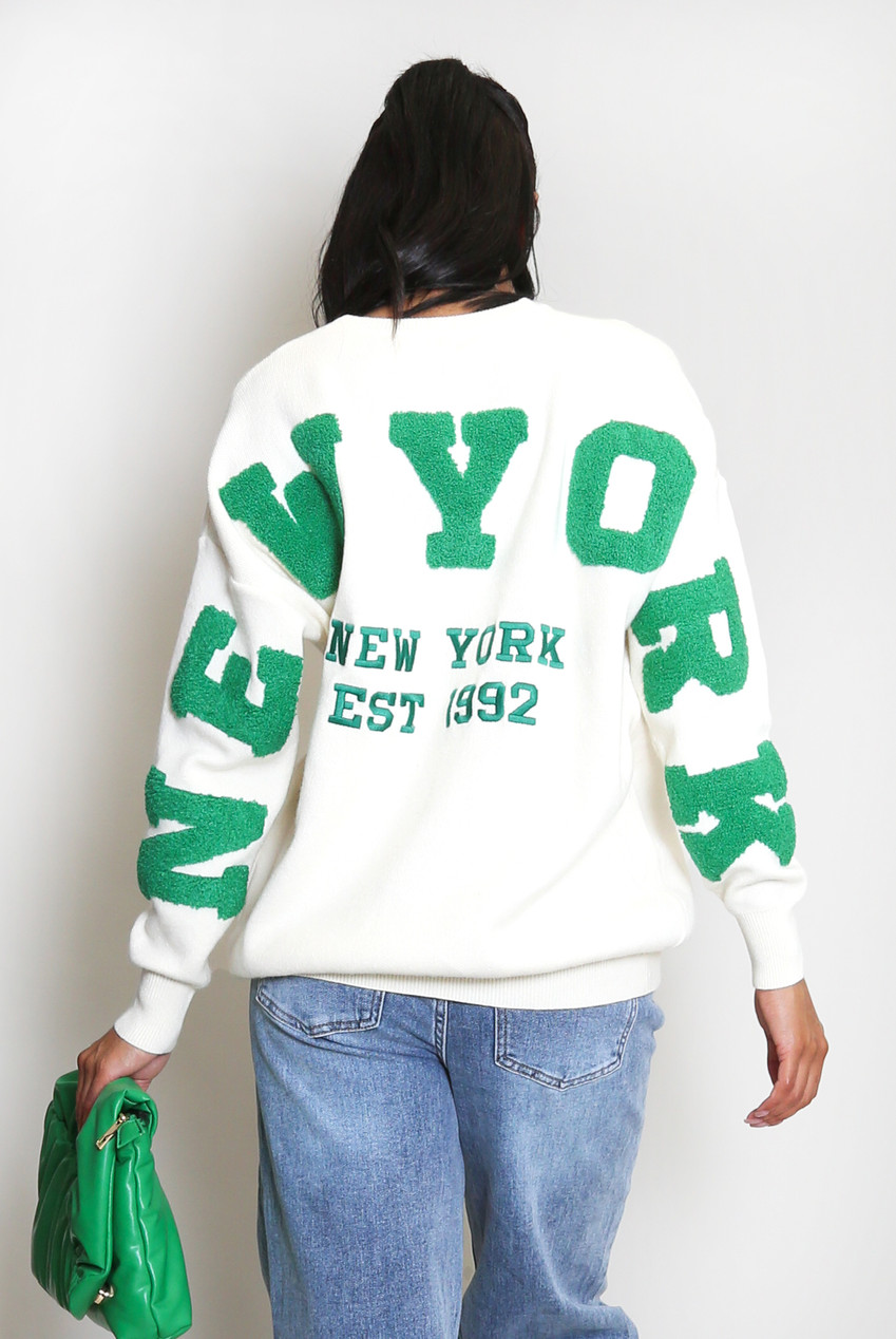 New York Embossed Jumper - Buy Fashion Wholesale in The UK