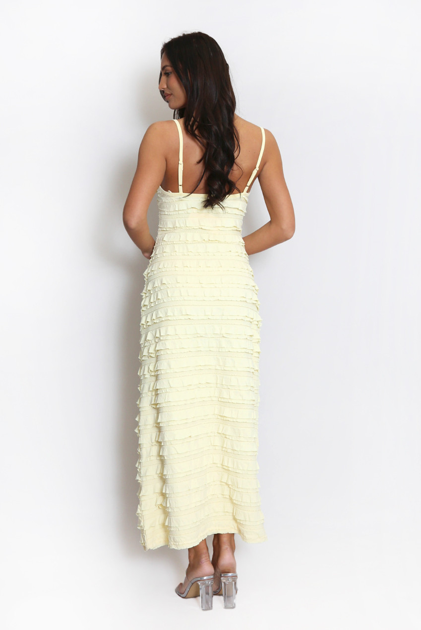 Strappy Textured Maxi Dress- Buy Fashion Wholesale in The UK