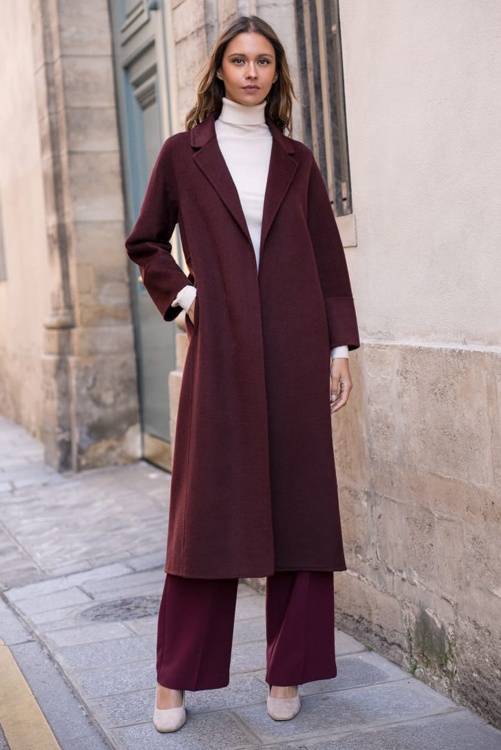 Wool Blend Belted Duster Coat - Buy Fashion Wholesale in The UK