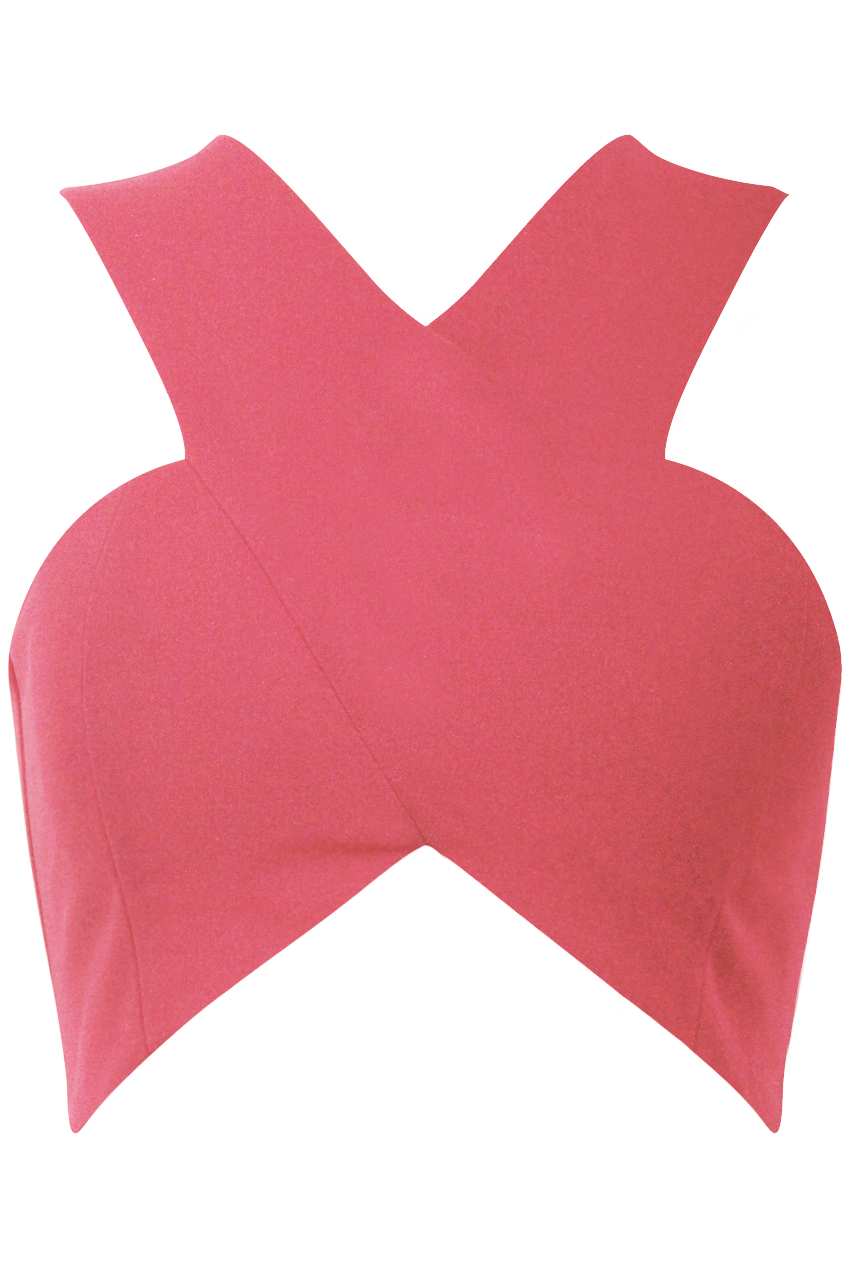Babez London Wholesale Celebrity Wear - Cross Over Crop Top - 4 colours