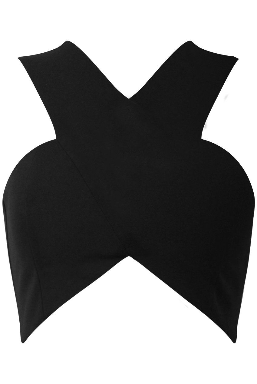 Babez London Wholesale Celebrity Wear - Cross Over Crop Top - 4 colours