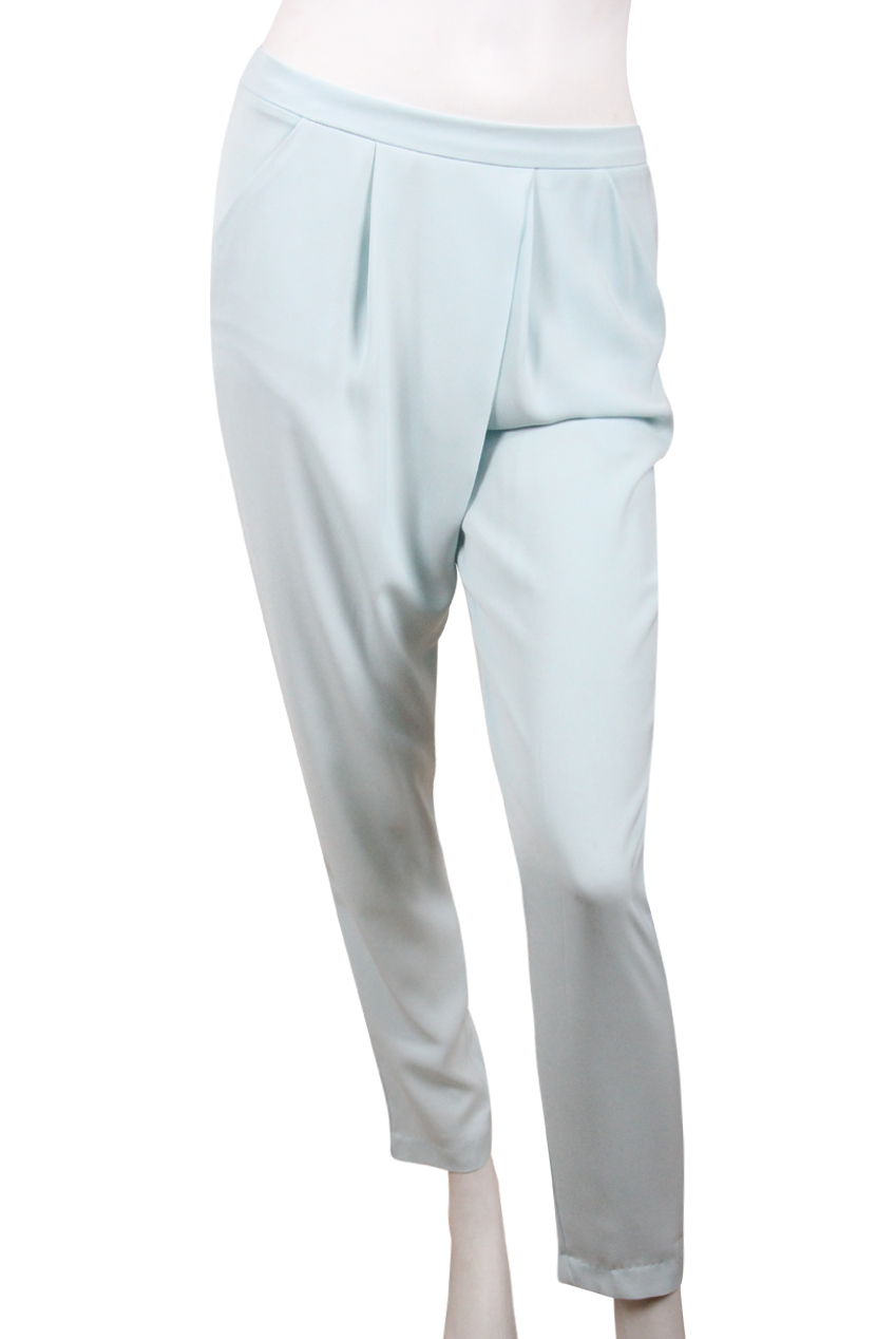 Light Blue Tailored Slim Fit Trouser - Babez London