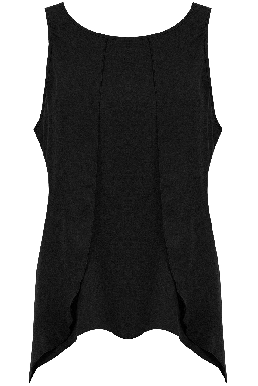 Front & Back Layered High Low Tops - 4 Colours - Babez London