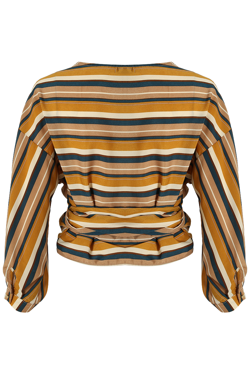 Stripe Crossover Blouse - Buy Fashion Wholesale in The UK