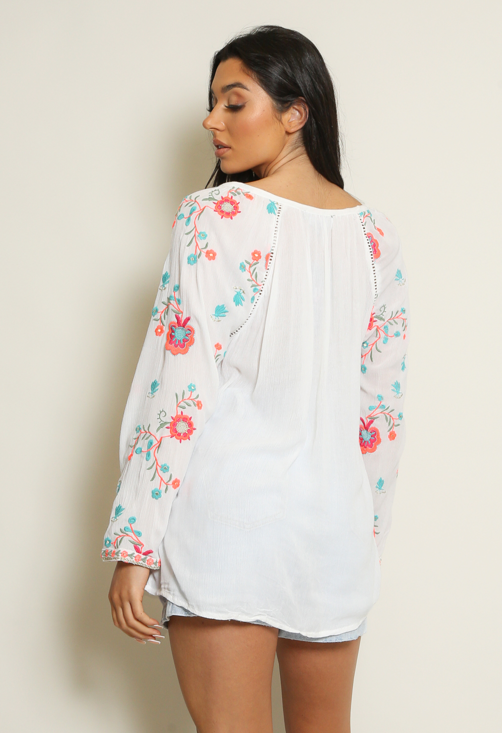Floral Embroidered Tunic - Buy Fashion Wholesale in The UK