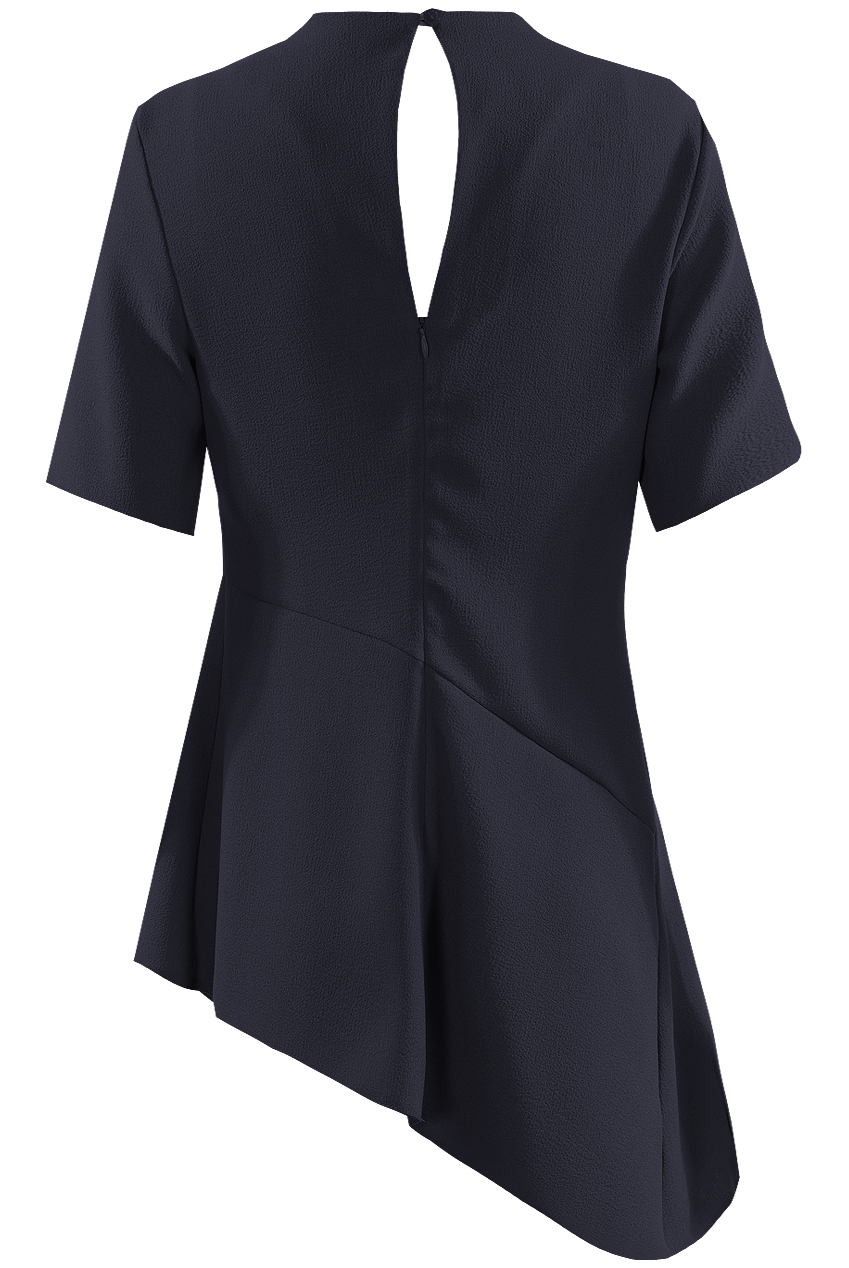 Asymmetric Gathered Hem Blouse - Buy Fashion Wholesale in The UK