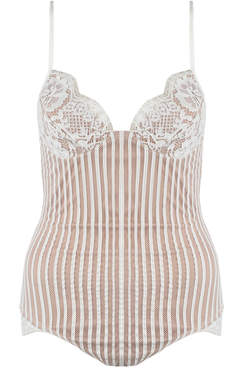 Scallop Lace Mesh Bodysuits - Buy Fashion Wholesale in The UK