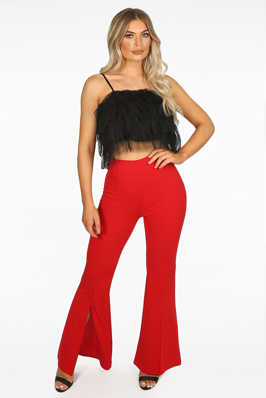 Tulle Tiered Cropped Cami - Buy Fashion Wholesale in The UK